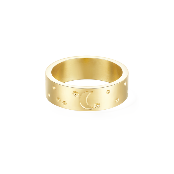 Across the Cosmo Ring - Yellow Gold – Glacier Mist